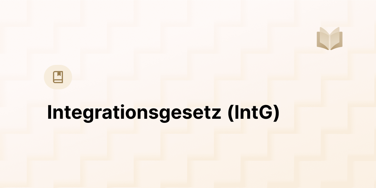Integrationsgesetz (IntG) | GesetzeFinden.at