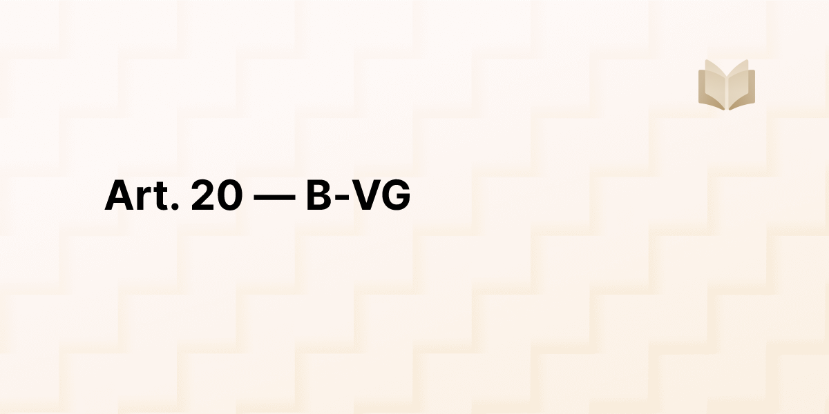 Art. 20 — B-VG | GesetzeFinden.at